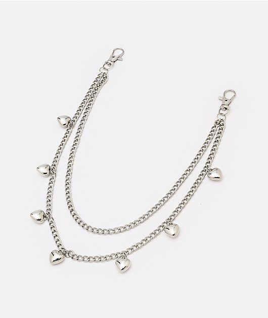 Ella Shea Heart Silver Pocket Chain | Zumiez