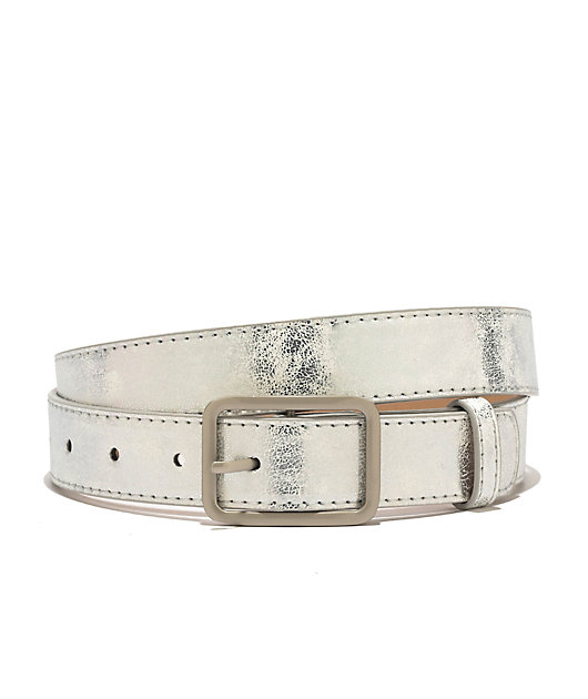 Ella Shea Silver Snakeskin Belt | Zumiez