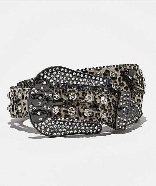 Ella Shea Skull Bling Leopard Belt | Zumiez