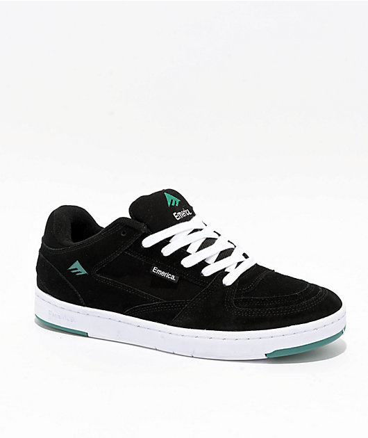 Emerica Mute Black & White Skate Shoes | Zumiez