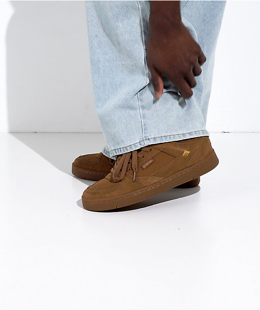 Emerica Mute Brown & Gum Skate Shoes | Zumiez