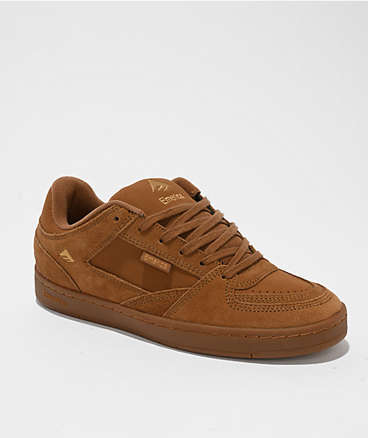 Emerica Mute Brown & Gum Skate Shoes | Zumiez