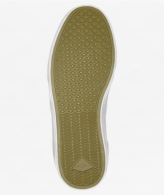 Emerica The Hoban Green & White Skate Shoes | Zumiez
