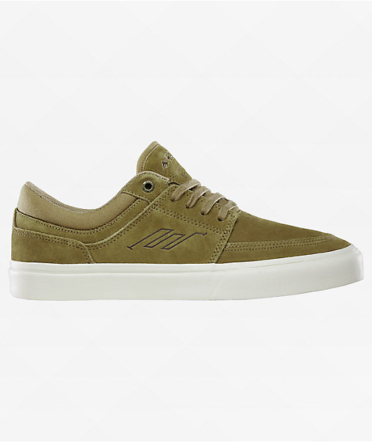 Emerica The Hoban Green & White Skate Shoes | Zumiez