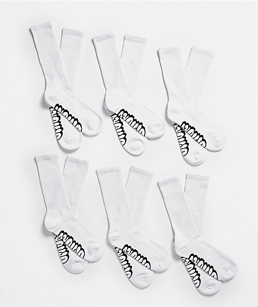 Empyre 6 Pack White Crew Socks | Zumiez