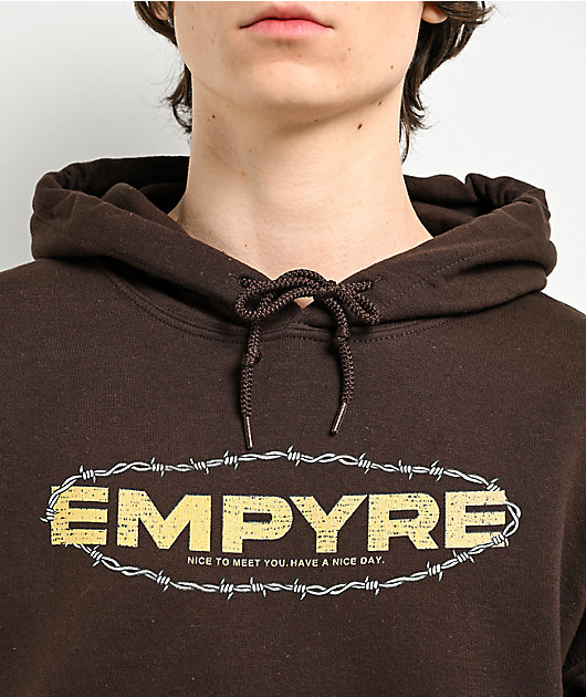 Empyre Barbwire Logo Brown Hoodie | Zumiez