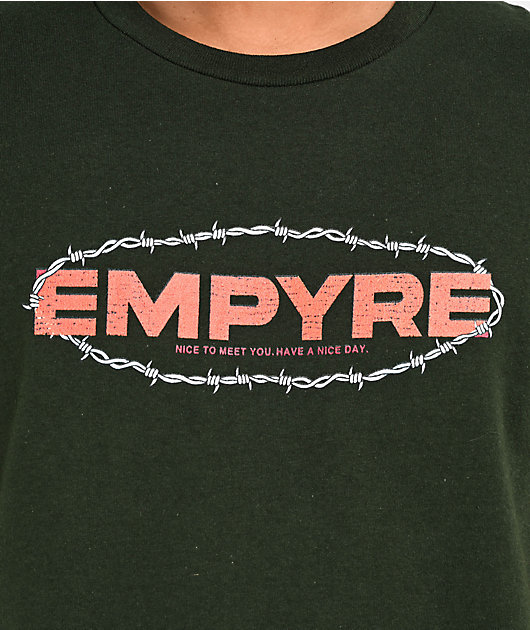 Empyre Barbwire Logo Green T-Shirt | Zumiez