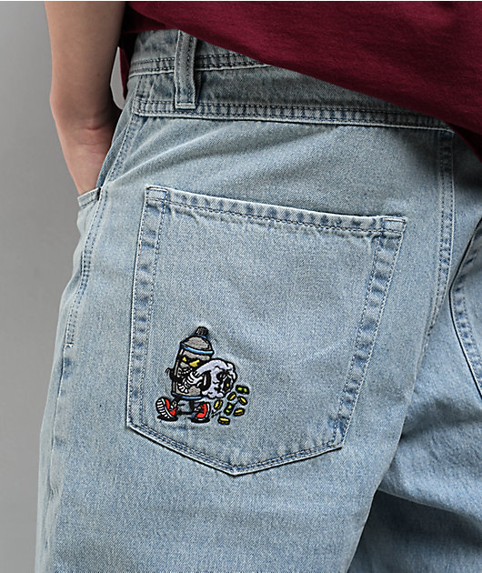 Empyre Burglar Colby Light Blue Loose Fit Skate Jeans | Zumiez