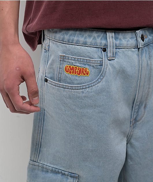 Empyre Colby Light Blue Cargo Loose Fit Skate Jeans | Zumiez