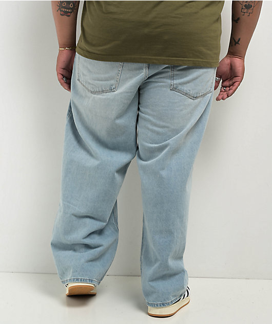 Empyre Colby Light Blue Wash Ultra Wide Denim Skate Jeans | Zumiez