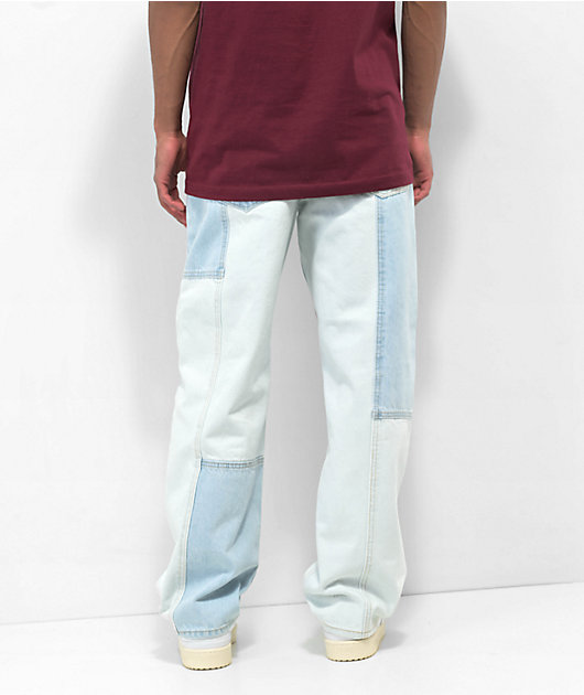 Empyre Color Blocked Light Blue Skate Jeans | Zumiez