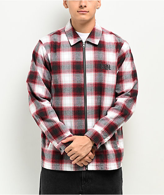 Empyre Fader Red & White Flannel Jacket | Zumiez