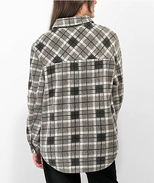 Empyre Finley Grey & Blue Plaid Tech Fleece | Zumiez