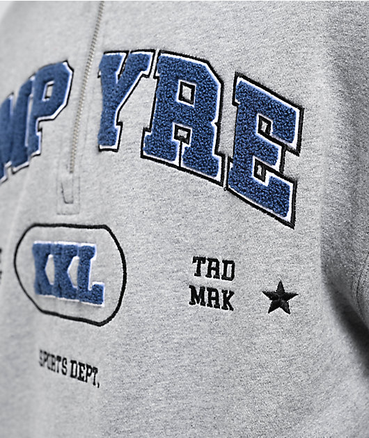 Empyre Grad Quarter Zip Grey Sweatshirt | Zumiez