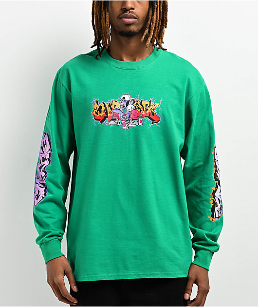 Empyre Graffiti Ape Green Long Sleeve T-Shirt | Zumiez