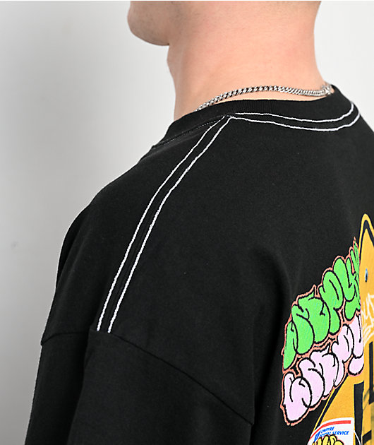 Empyre Graffiti Sign Embroidered Black T-Shirt | Zumiez