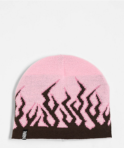 Empyre Inside Out III Brown & Pink Reversible Skully Beanie | Zumiez