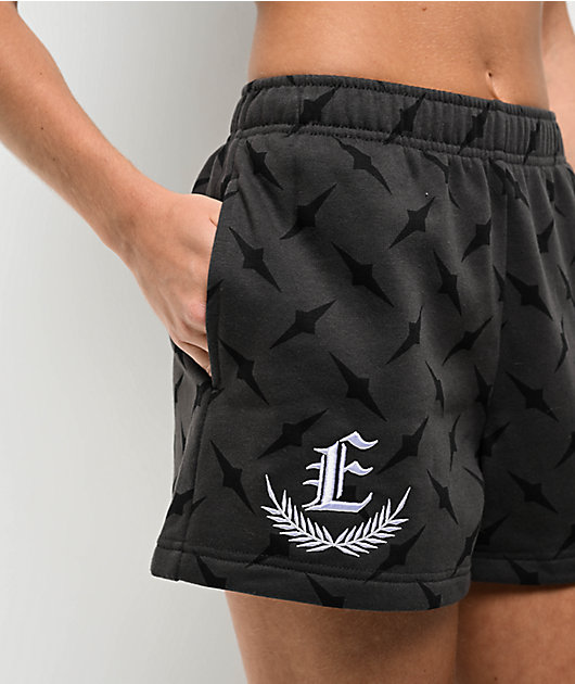 Empyre Jules Diamond Plate Grey Sweat Shorts | Zumiez