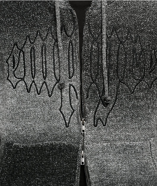 Empyre Kick Stand Grey Hooded Zip Sweater | Zumiez