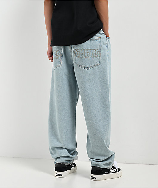 Empyre Kids SK8 Ultra Loose Fit Colby Light Blue Denim Skate Jeans | Zumiez