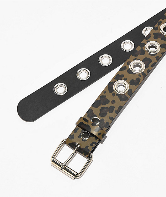 Empyre Leopard Grommet Belt | Zumiez
