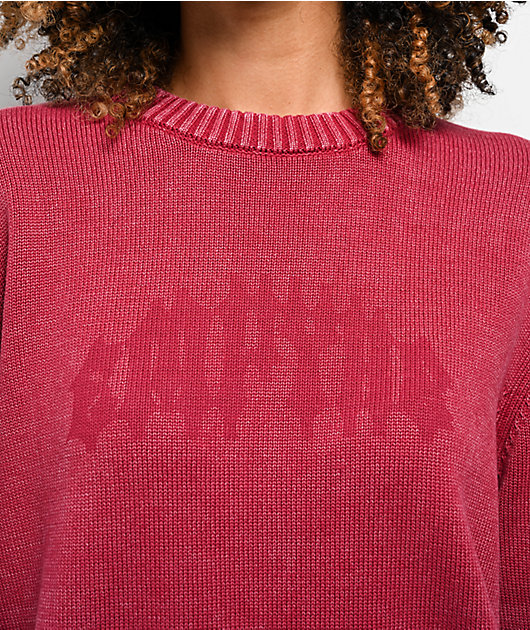 Empyre Maddox Red Wash Sweater | Zumiez