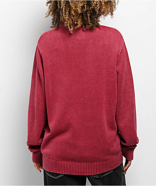 Empyre Maddox Red Wash Sweater | Zumiez