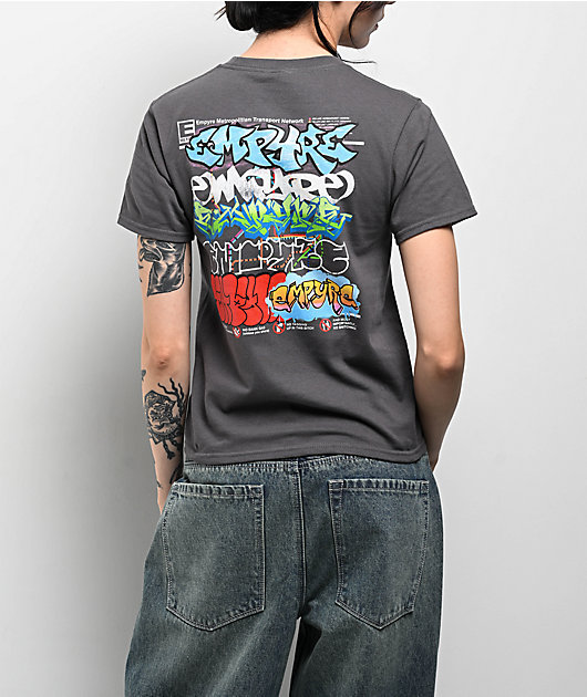 Empyre Metro Zoomin Charcoal T-Shirt | Zumiez
