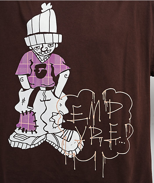 Empyre Punky Plaid Brown T-Shirt | Zumiez