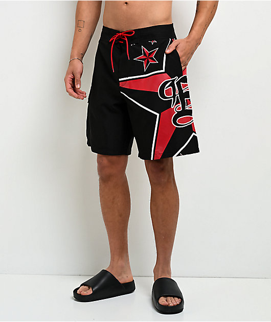 Empyre Rail Star Black Cargo Board Shorts | Zumiez
