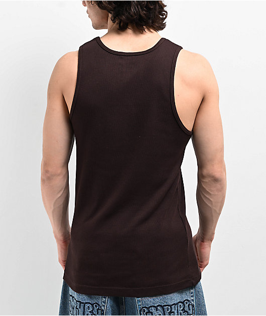 Empyre Ribbed Brown Tank Top | Zumiez