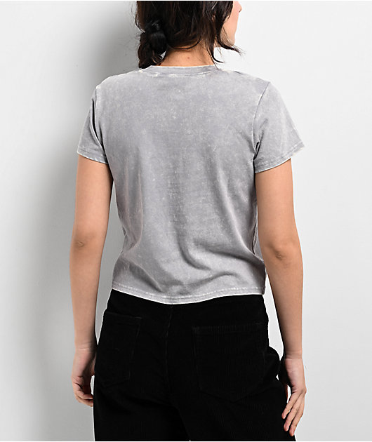 Empyre Ricky Angel Grey Mineral Wash T-Shirt | Zumiez