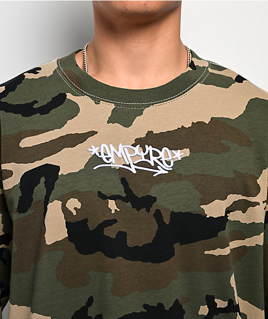 Empyre Sandbag Green Camo Long Sleeve T-Shirt | Zumiez