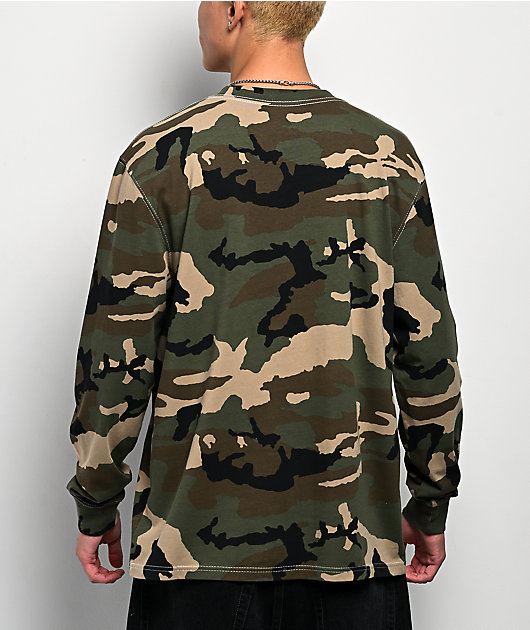 Empyre Sandbag Green Camo Long Sleeve T-Shirt | Zumiez