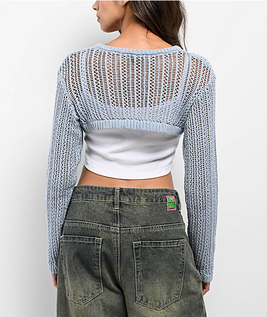 Empyre Shan Light Blue Shrug Sweater | Zumiez