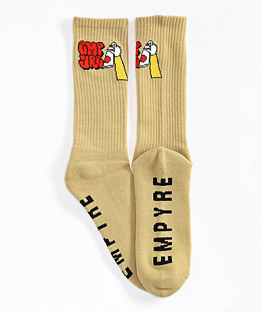 Empyre Skate 3 Pack Tan Crew Socks | Zumiez
