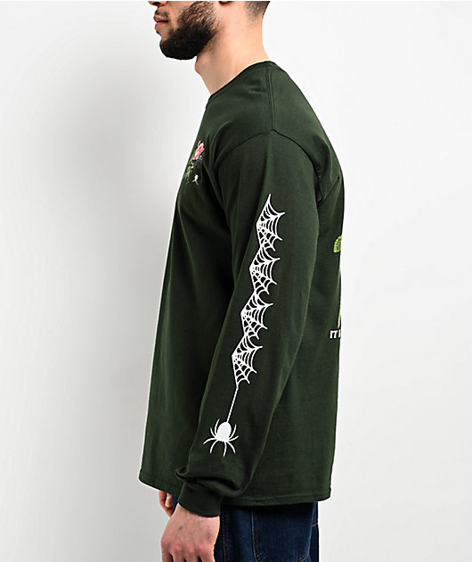 Empyre Spider Rose Green Long Sleeve T-Shirt | Zumiez