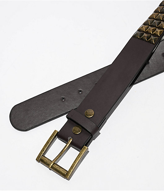 Empyre Stud Bronze & Brown Belt | Zumiez