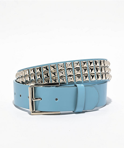 Empyre Studded Light Blue Belt | Zumiez