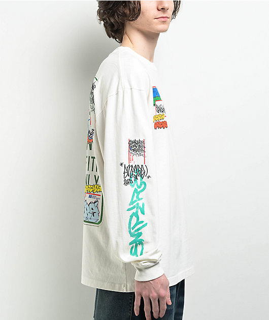 Empyre Tagged Signs White Long Sleeve T-Shirt | Zumiez