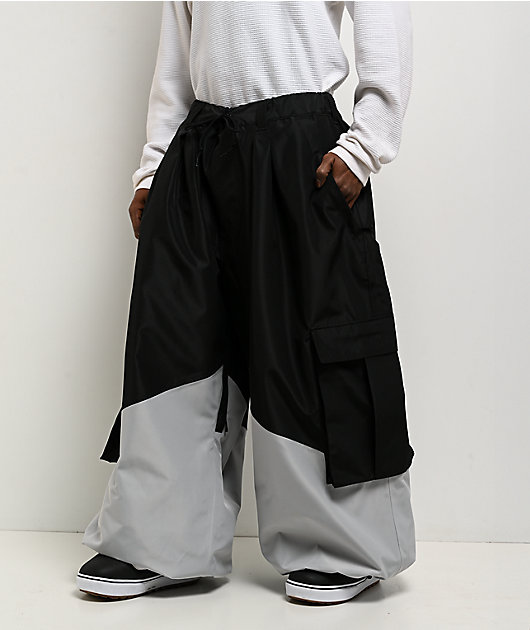 Empyre Tamarak Black & Grey 10K Ultra Baggy Snowboard Pants | Zumiez