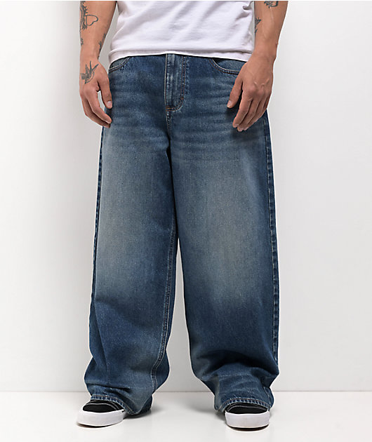 Empyre Tank Blue Wash Ultra Wide Skate Jeans | Zumiez