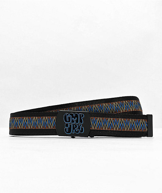 Empyre Taped Black, Blue & Brown Web Belt | Zumiez