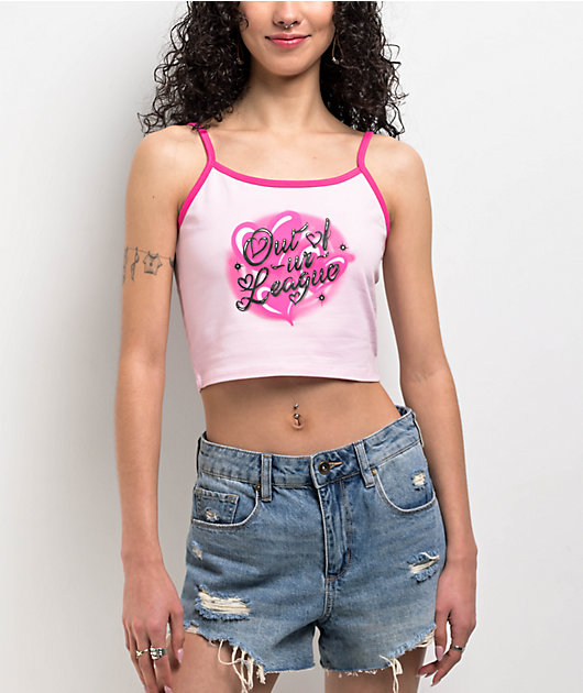 Empyre Terrie Pink Crop Tank Top | Zumiez