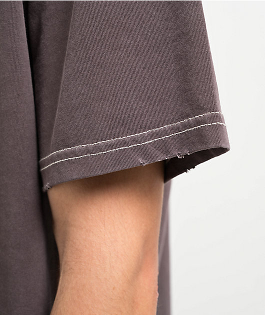 Empyre Throne Charcoal Grey Knit T-Shirt | Zumiez