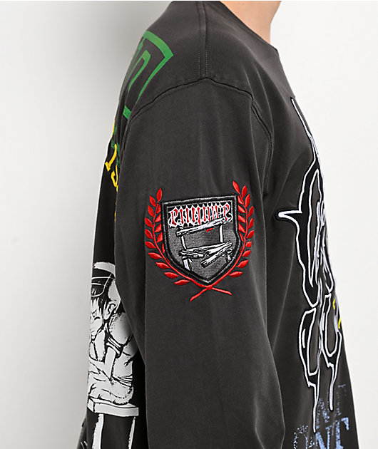 Empyre Tuff Stuff Dark Grey Boxy Long Sleeve T-Shirt | Zumiez