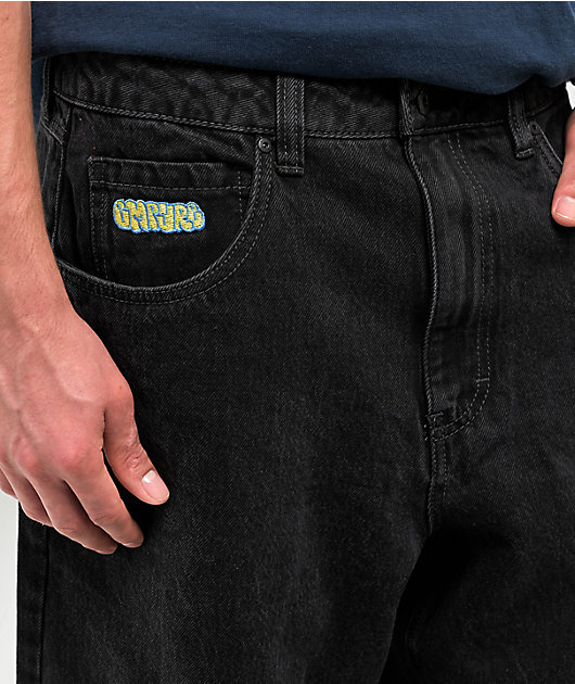 Empyre Ultra Loose Fit Shmutz Black Wash Skate Jeans | Zumiez