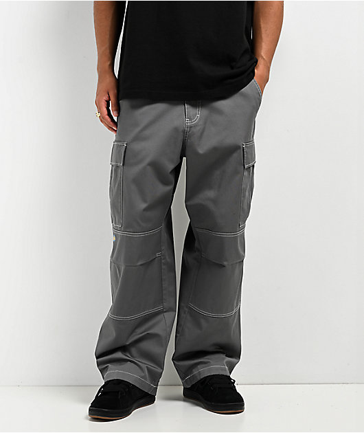 Empyre Ultra Loose Grey Cargo Skate Pants | Zumiez