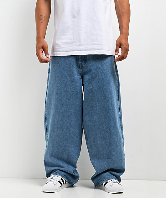 Empyre Ultra Wide Fit Blake Medium Blue Wash Skate Jeans | Zumiez