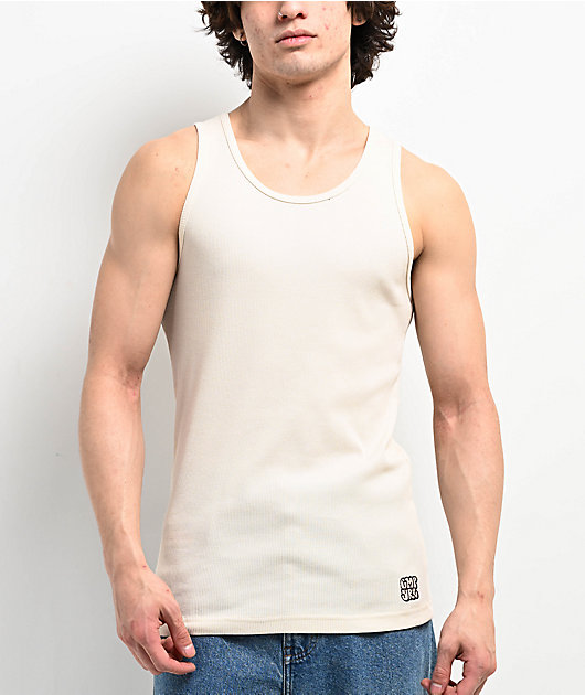 Empyre White Ribbed Tank Top | Zumiez